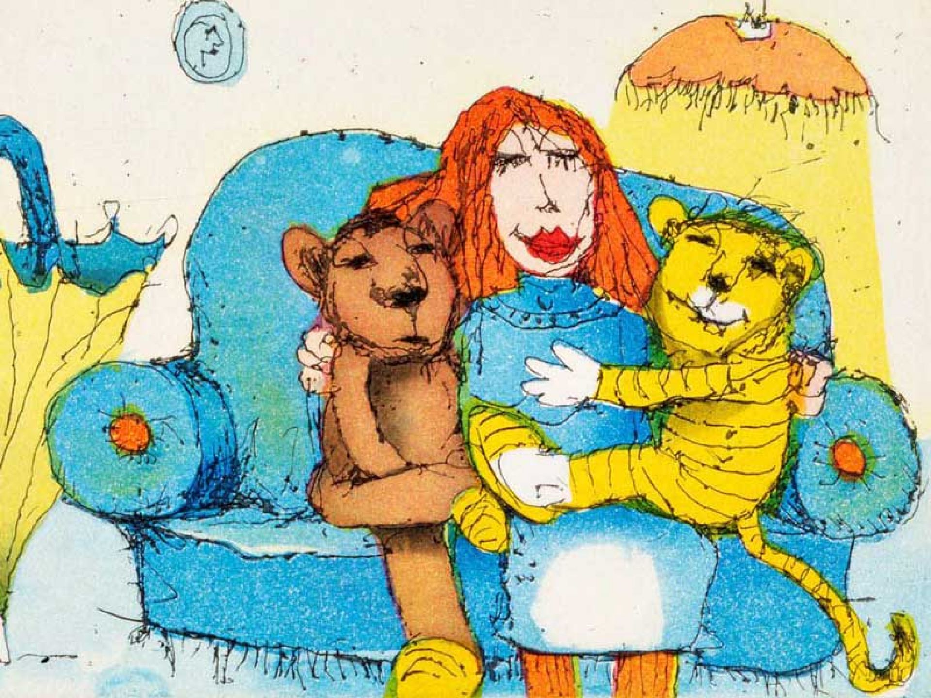 Janosch - Da sassen Sie zusammen auf dem Sofa